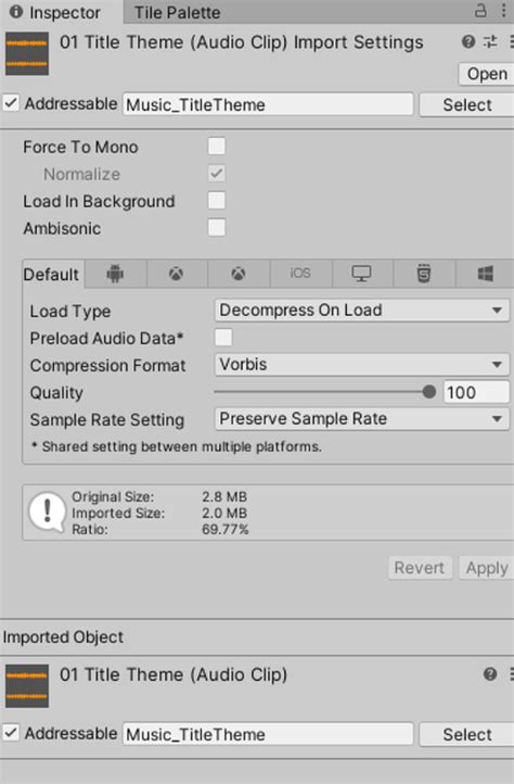 audio compression best practices unity engine unity discussions