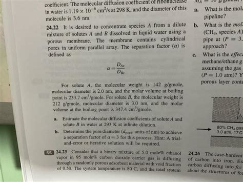 Coefficient The Molecular Diffusion Coefficient Of