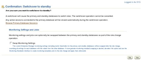 Switchover To A Physical Standby Using Oracle Enterprise Manager 11gr1