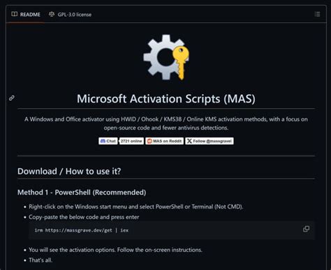 Massgrave La Solution Ultime Pour Générer Des Clés Dactivation Windows Et Office