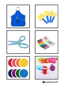 30 Art Center Bin Labels With Pictures By Create With Kara TPT