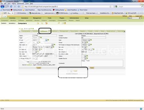 Glpi Can Not Display Software Installed On Client English Support Forum Glpi Project