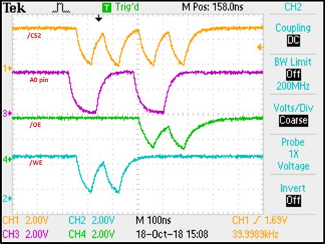 Tms320f28377d Emif 8 Bit Asynchronous Memory Read And Write C2000 Microcontrollers Forum
