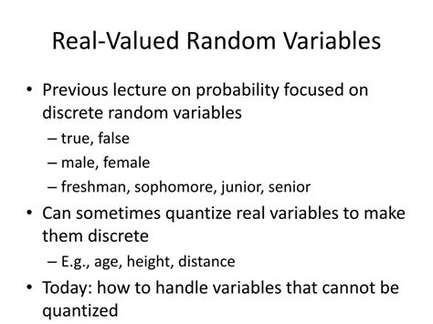 Ppt Mastering Continuous Random Variables For Statistical Analysis