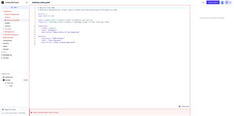 4 Create The Metrics View Rill