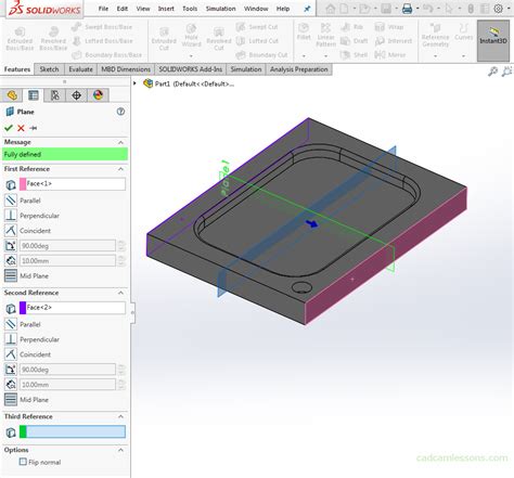 Plane Solidworks Cadcamlessons