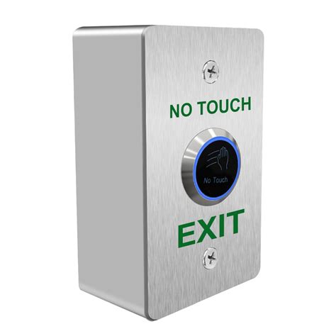 GAGALOR IR Infrared No Touch Exit Button Switch With Mounting Back Box Metal 86 50mm Door