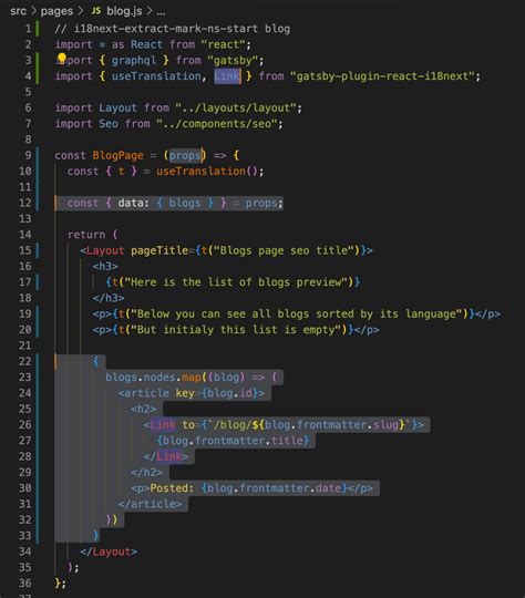 Translation Of Static Pages And Mdx Files Pages In A Gatsby Project