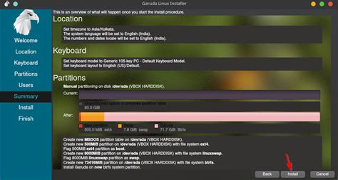 Garuda Linux Installation Garuda Linux Dual Boot