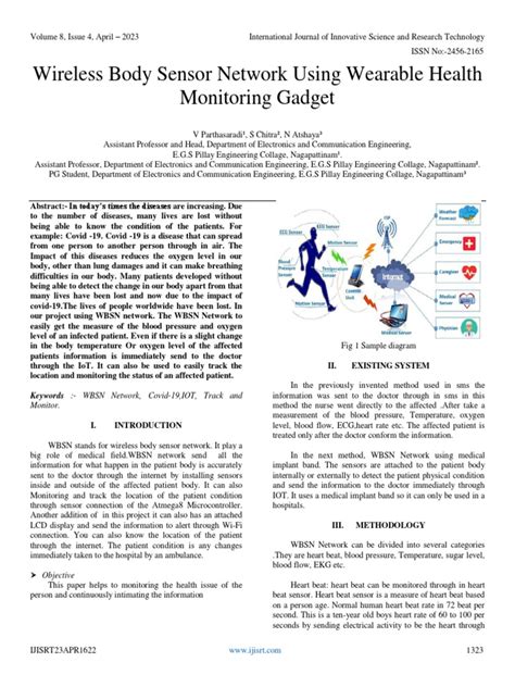 Wireless Body Sensor Network Using Wearable Health Monitoring Gadget