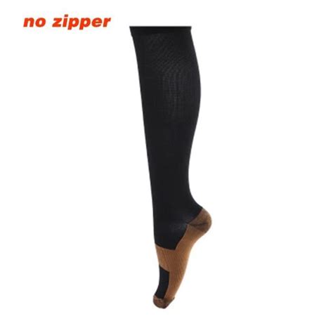 Lingerie sexy Bas de compression à fermeture éclair pour femmes fin beau pour les jambes