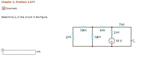 Solved Chapter Problem Incorrect Determine Io In Chegg