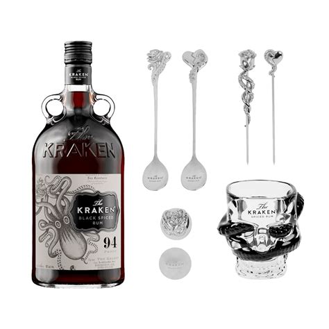 Kraken Black Spiced Rum Barware Bundle Kraken Rum