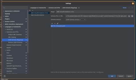 json schema false warnings for cloudformation templates ides support