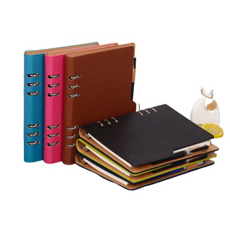 Pu Synthetic Loose Leaf Leather Notebook Scribble Tree