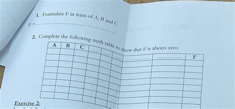 Solved Exercise 1 Let The Following Logic Circuit 2 Chegg Com