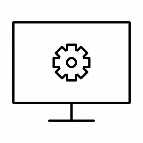Computer Display Hardware It Programming Service Setup Icon