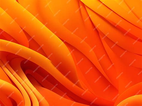 Premium Ai Image Orange Flow Background