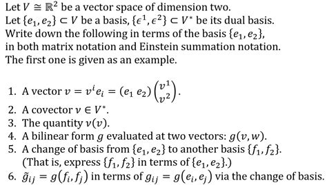 Let V≅r2 Be A Vector Space Of Dimension Two Let
