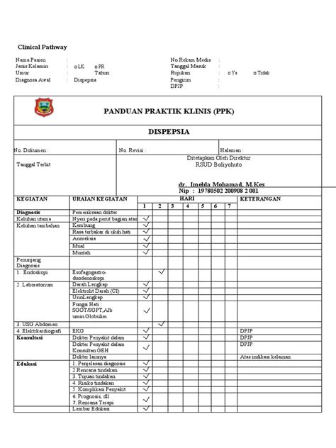 Clinical Pathway Dispepsia Pdf