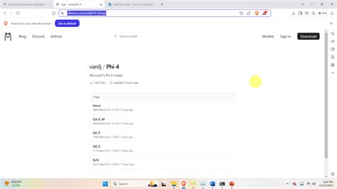 Download And Run Phi 4 Large Language Model Locally Fusion Of