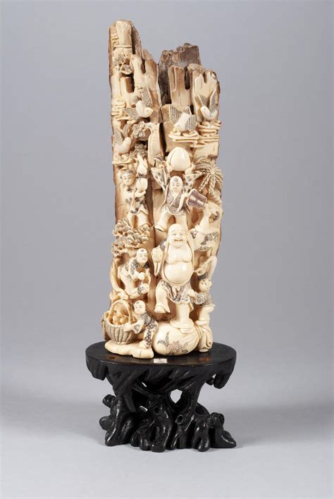 Lot Carved Mammoth Tusk