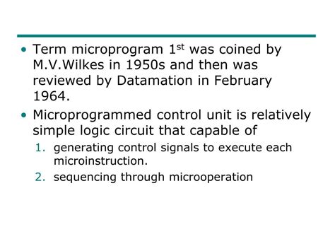 Ppt Microprogrammed Control Powerpoint Presentation Free Download Id3768312