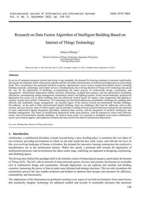 pdf research on data fusion algorithm of intelligent building based