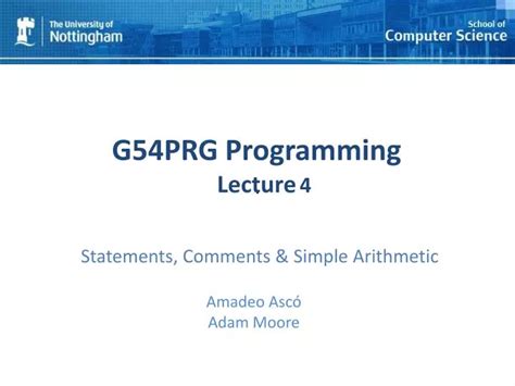 ppt statements comments and simple arithmetic powerpoint presentation