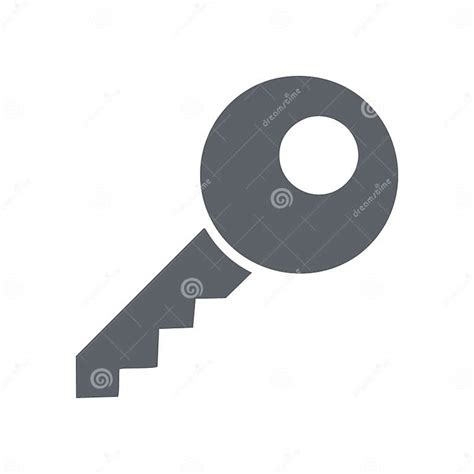 Simple Key Icon Gray Key Icon Access Unlock Security Password