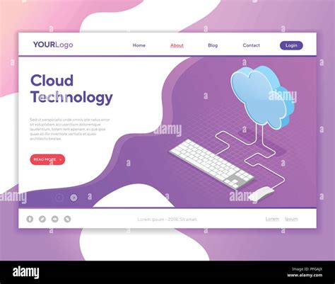 Cloud Computing Technology Isometric Stock Vector Image And Art Alamy