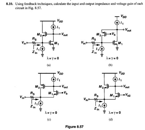 using feedback techniques calculate the input and