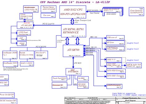 Compaq Presario Cq Amd Discrete Schematic Jbl La P Laptop Schematic