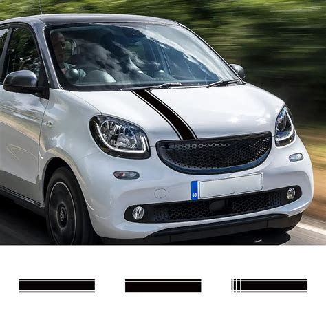 자동차 후드 스티커 프론트 엔진 커버 비닐 데칼 메르세데스 벤츠 스마트 포레즈 451 453 포투 포포 튜닝 자동차 액세서리 Aliexpress