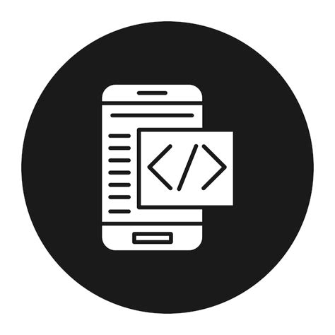 Premium Vector Mobile Coding Vector Icon Can Be Used For Coding And