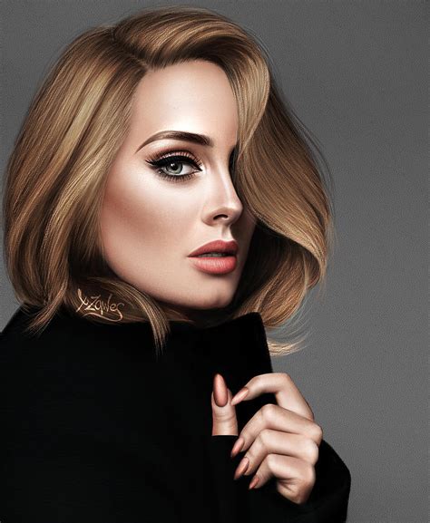 Adele Digital Art By Viktoria Gerask Fine Art America