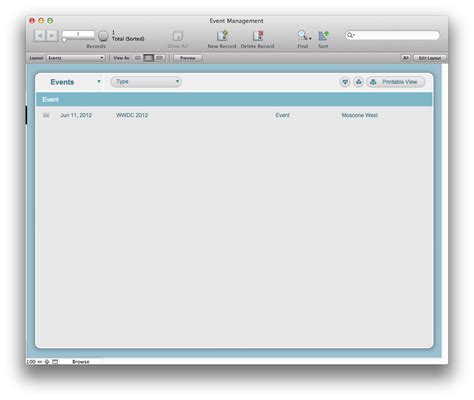 The Mac Office Event Management Filemaker Pro 12 Starter Solution