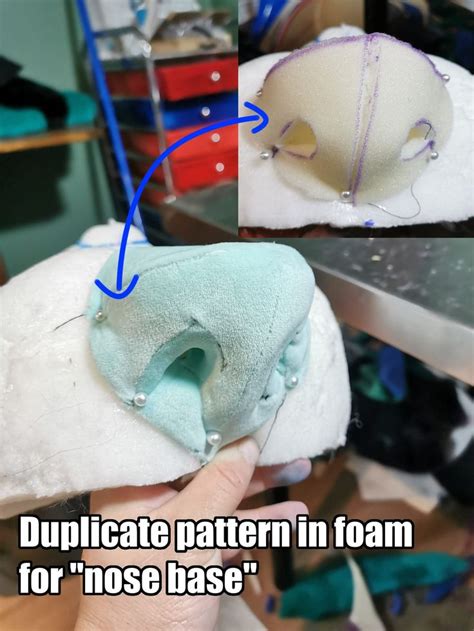 Fursuit Nose Sewing Pattern Tutorial Etsy In 2025 Fursuit Tutorial Tutorial Sewing