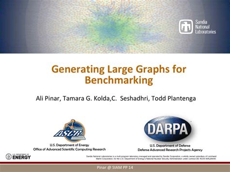 [ppt] generating large graphs for benchmarking ali pinar tamara g