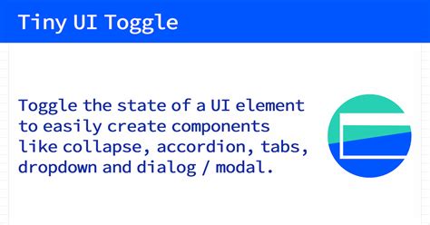 GitHub NigelOToole Tiny Ui Toggle Toggle The State Of A UI Element To Easily Create