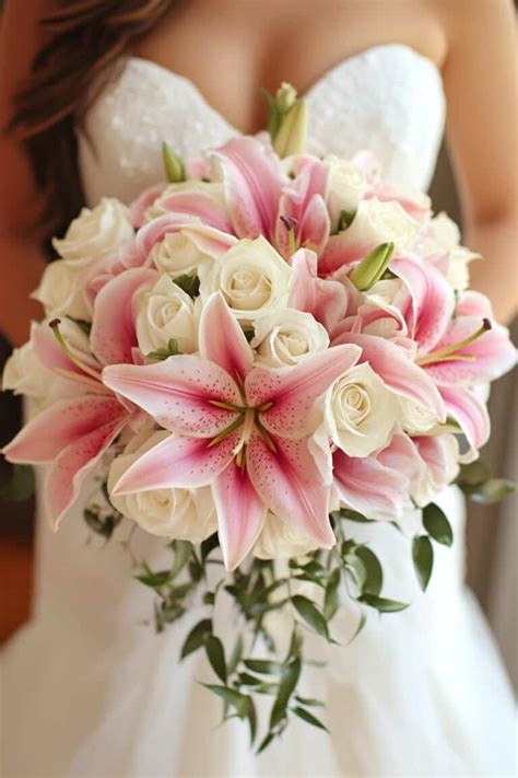 30 Beautiful Lily Bouquets For Your Big Day • Confetti And Roses