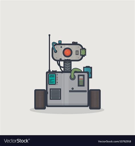 Classic Square Robot Royalty Free Vector Image