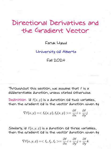 6 146 Directional Derivatives And The Gradient Vector With Solutions