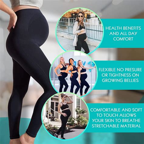 Maternity Leggings Shorts Pregnancy Women Shaping Over The Belly