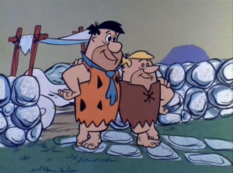 Fred And Barney Flintstone Cartoon Animated Cartoons Old Cartoon