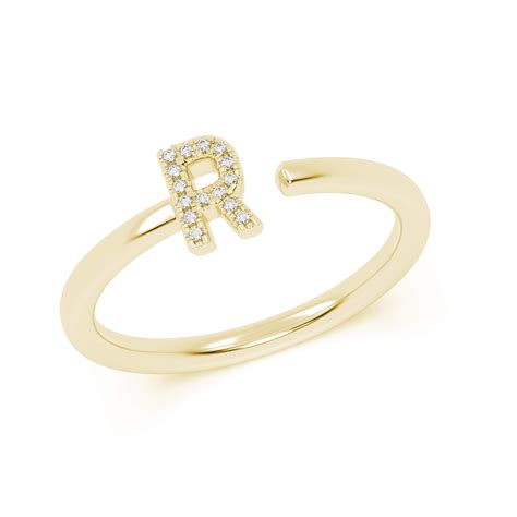 Drd Single Initial Ring Dana Rebecca Designs