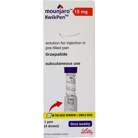 Mounjaro Kwikpen15 Mg 4 Doses 1 Pen