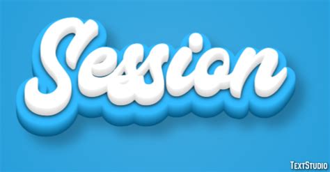 Session Text Effect And Logo Design Word