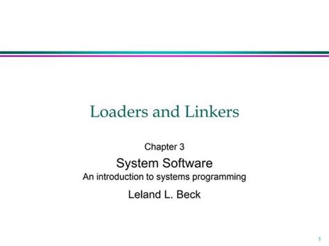 Direct Linking Loaders Pptx