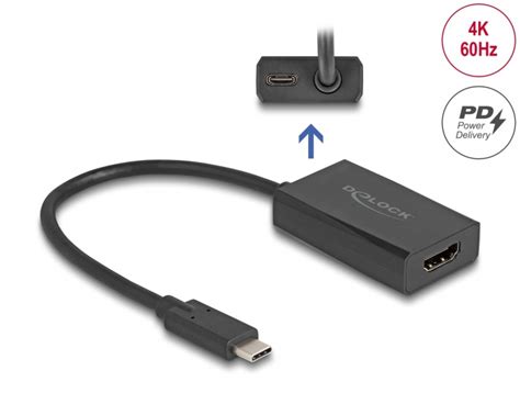Keitiklis HDMI F į USB C DP Alt Mode 4K PD 100W Viskaselektronikai lt